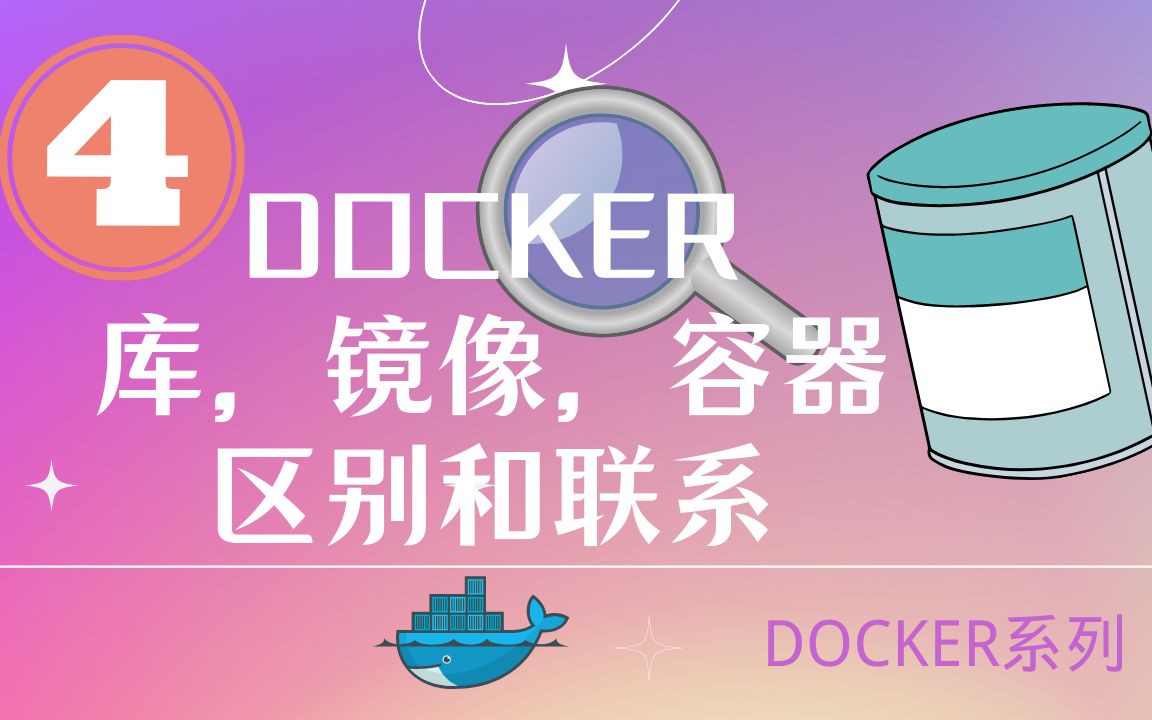 DOCKER名词解释 - 注册表,库,镜像,容器