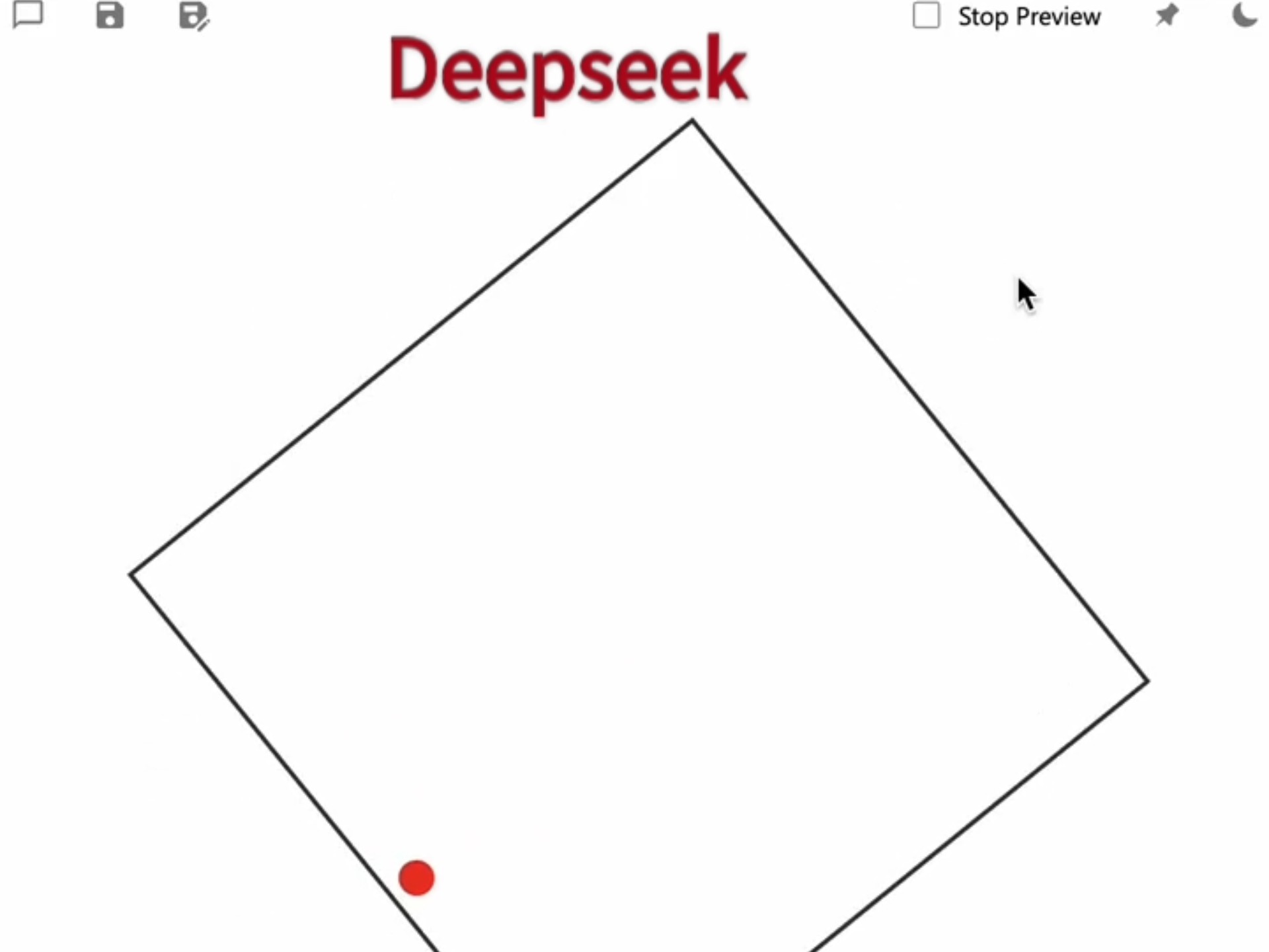 使用o3-mini、Deepseek和Sonnet在旋转的正方形内弹跳球