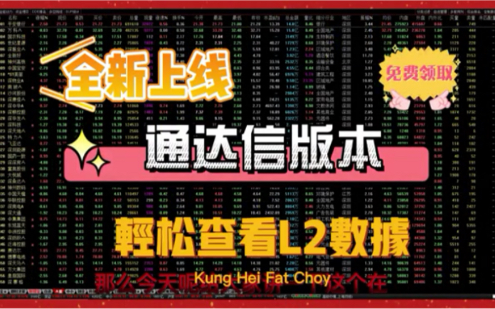 通达信聚合版,轻松查看L2数据,外加96个定制版!