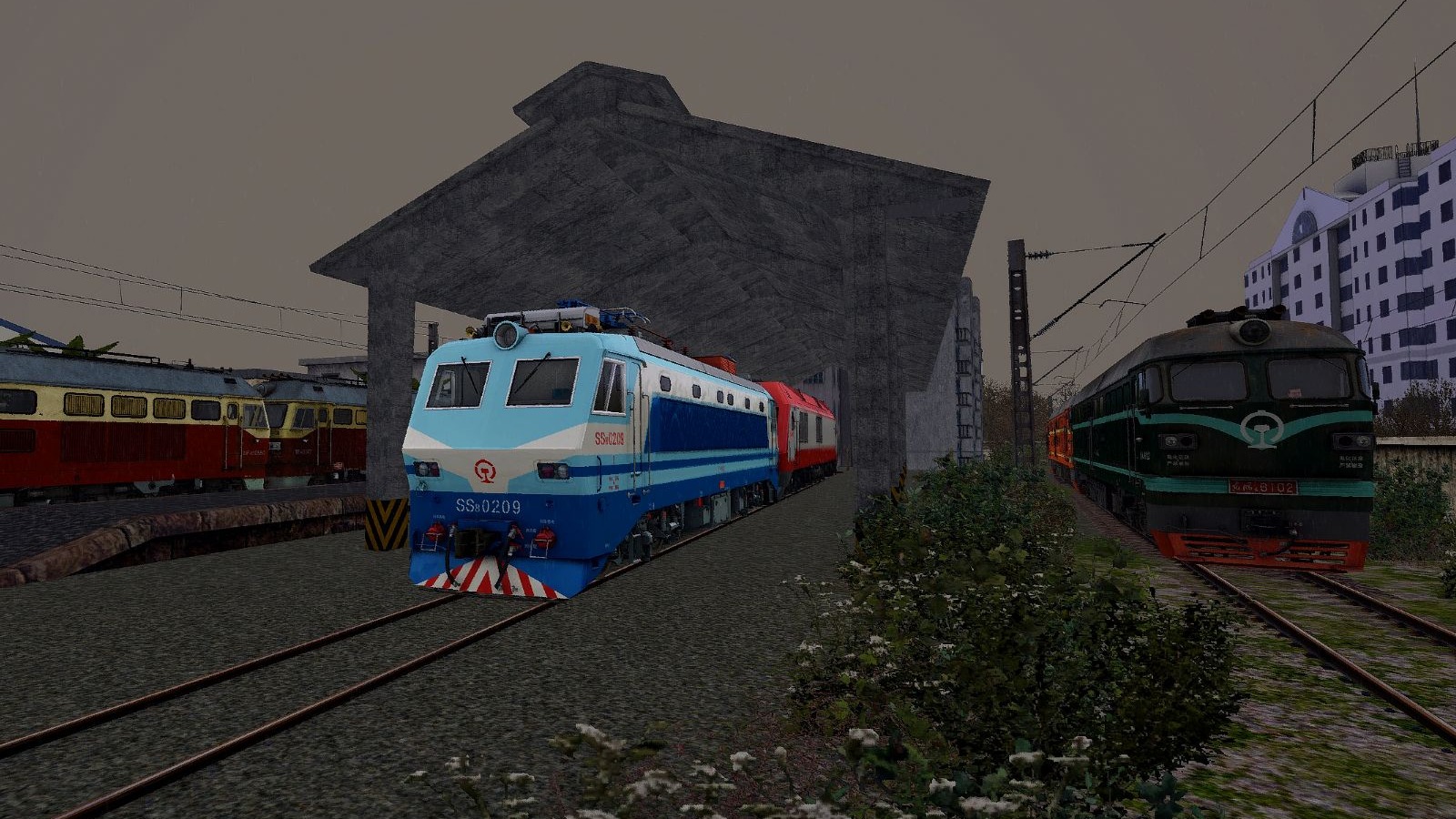 模拟火车(TSC) 红轮8厂制作韶山8型电力机车 模拟火车迄今为止功能...