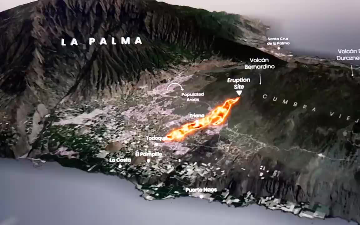 【地理】拉帕尔马火山口究竟在哪里?