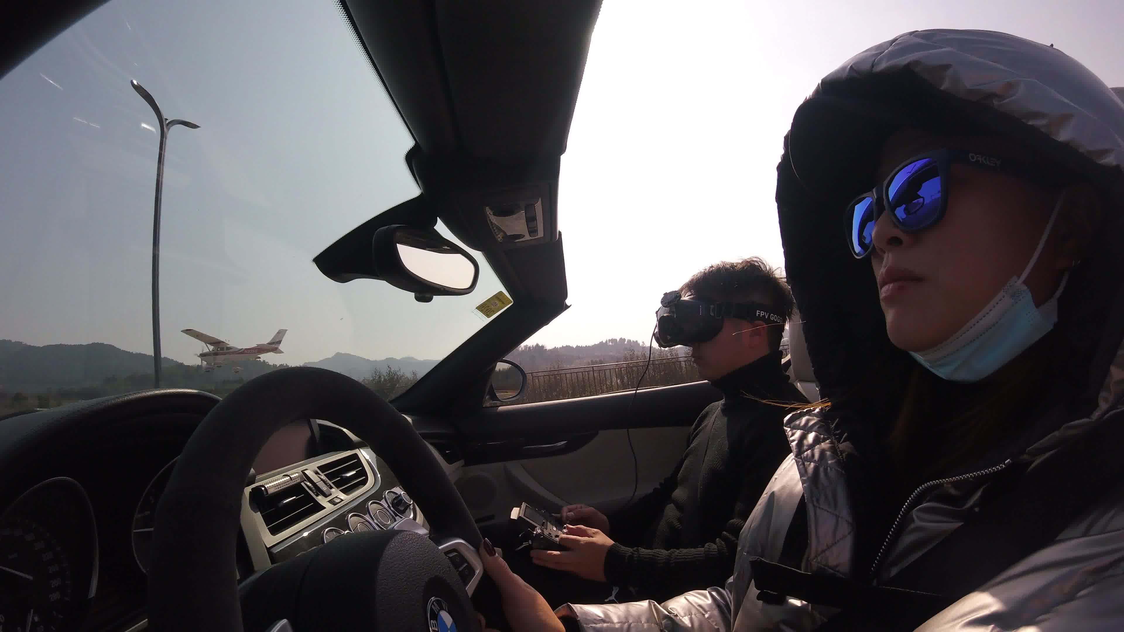 封闭断头路段,测试航模塞斯纳