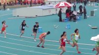 浙江省十三届大学生运动会湖州师范学院女子4X100M勇夺冠军,1道1道...