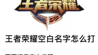 王者荣耀名字空白代码怎么打
