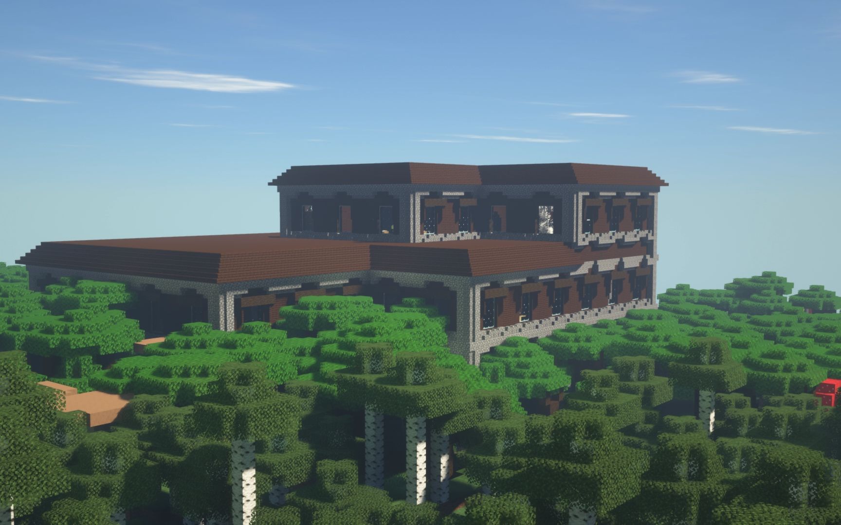 当mc萌新第一次遇见林地府邸!【我的世界日常#11】