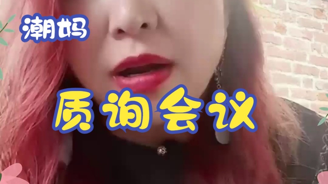 潮妈 3月27日 (2)美国拉错群,质询会议,就好比潮妈直播撵殖子