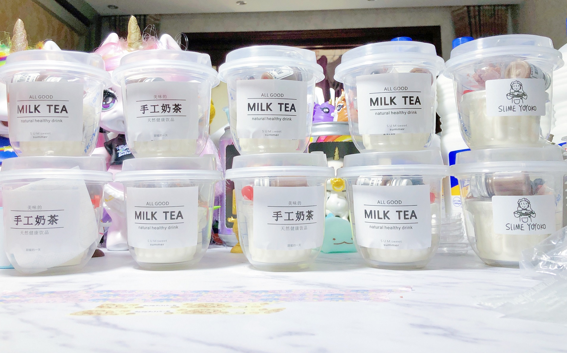 【史莱姆打包16】这是DIY脏脏茶套盒的天下!