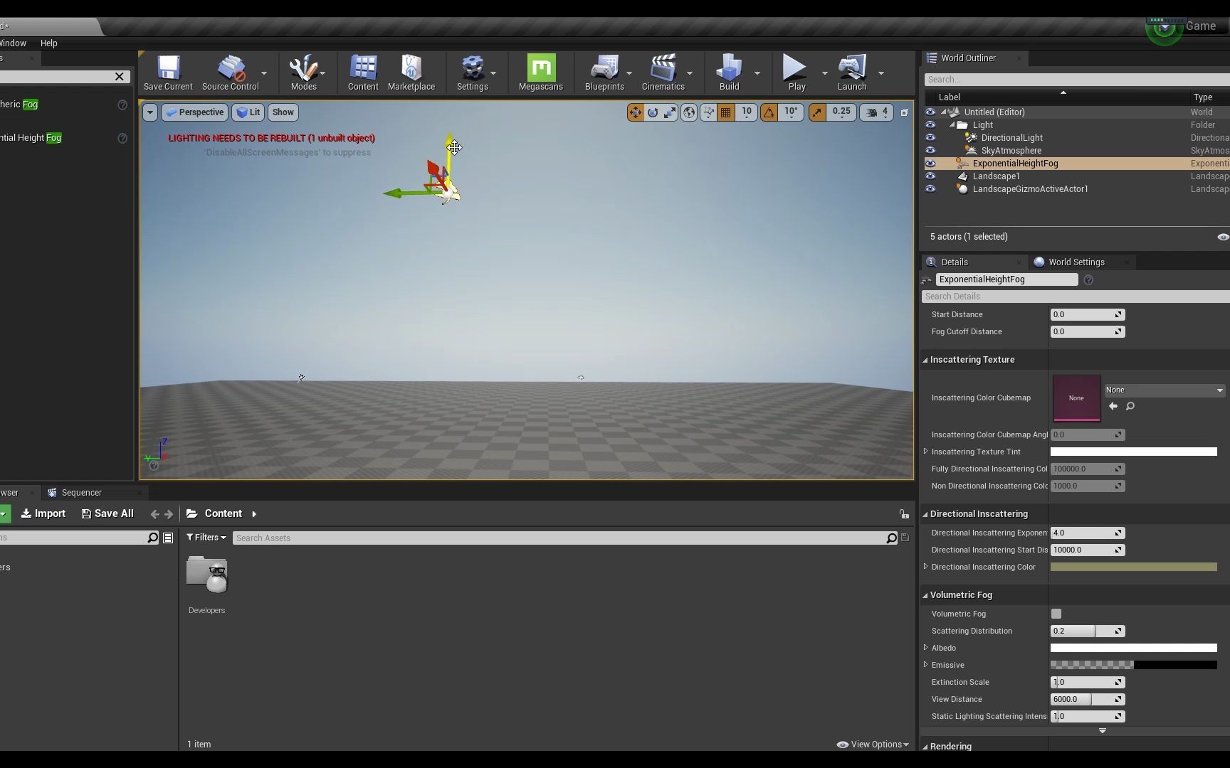 UE4场景材质和建模教程