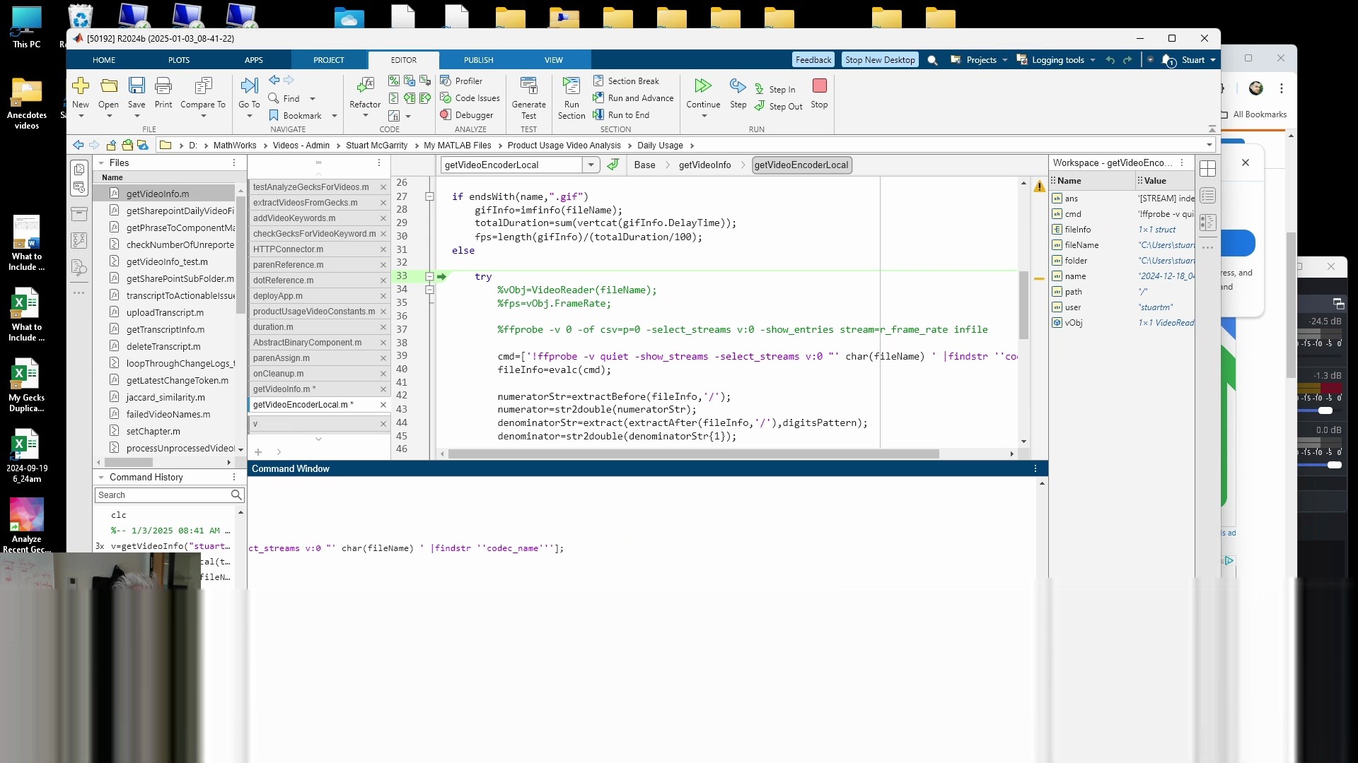Updating My Function to Return More Video Metadata - MATLAB