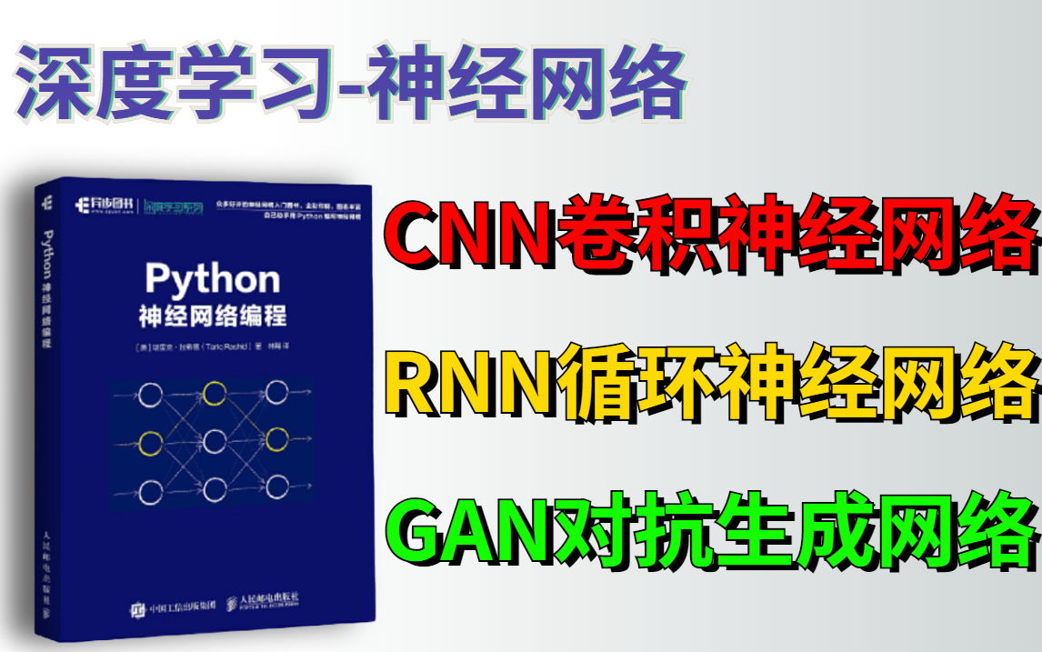 ...我来教会你深度学习中的三大神经网络!由原理渐渐递进到应用实战,...