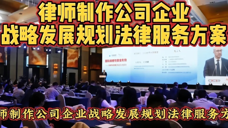 律师制作公司企业战略发展规划法律服务方案