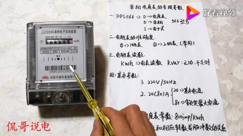电能表上面各个参数都什么意思?做电工看不懂电能表怎么行?