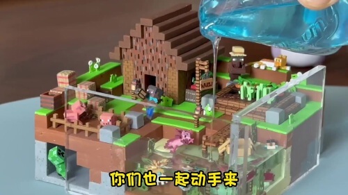 模型制作:MC微缩模型又来了,这次一比一还原农场!