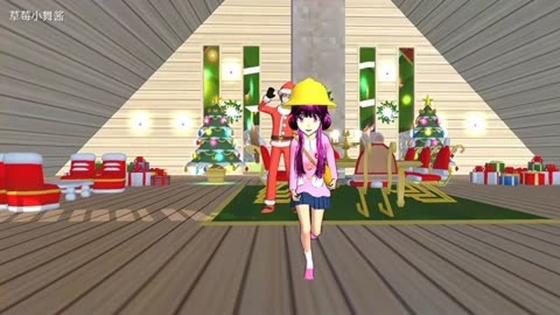 樱花校园模拟器之圣诞老人和女孩