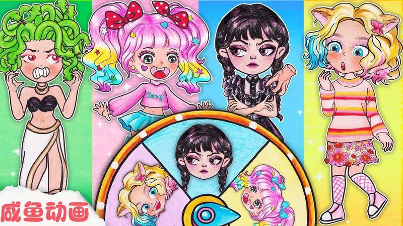 趣味定格动画:小美有趣的变装挑战,你觉得小美更适合哪一套呢