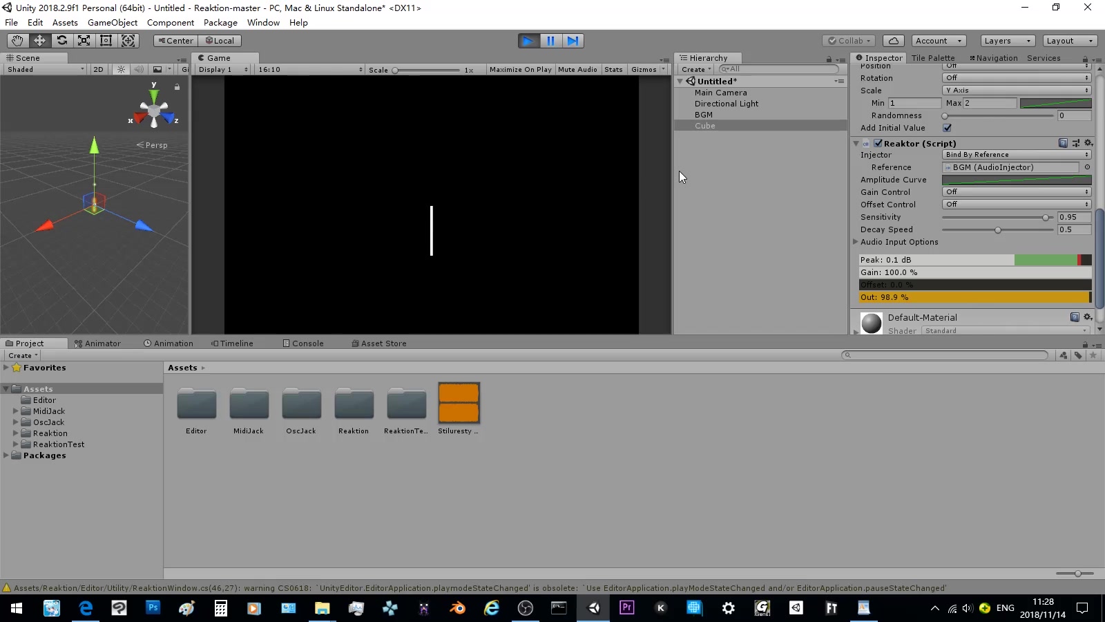 Unity3D 0基础 5分钟快速实现功能 26 音频可视化插件Reaktion