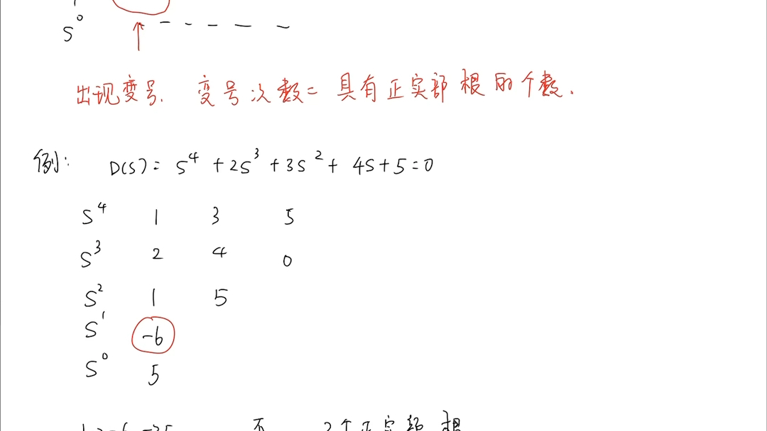 自动控制原理-系统稳定性分析-赫尔维茨判据与劳斯判据