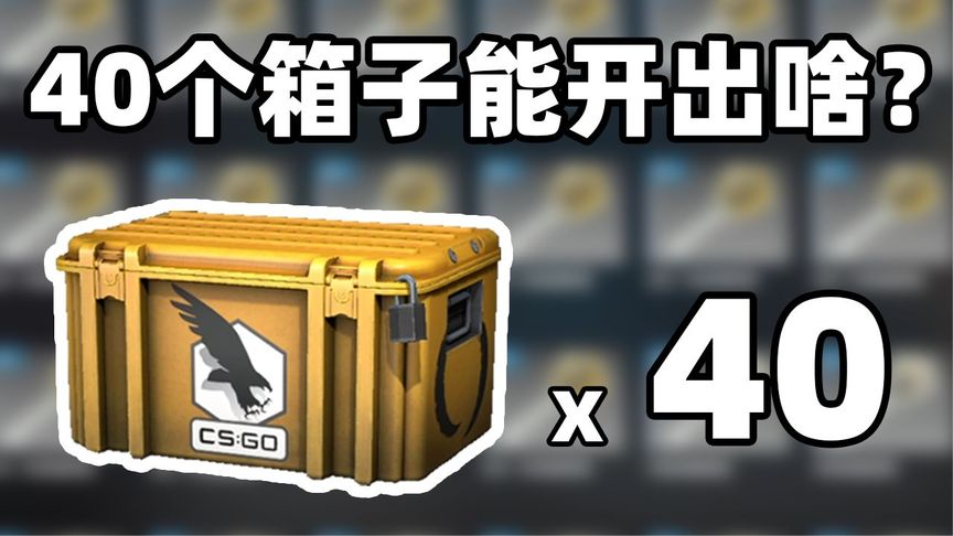 【CSGO开箱】40发混开箱子能出啥!?大马士革钢暗影双匕!?