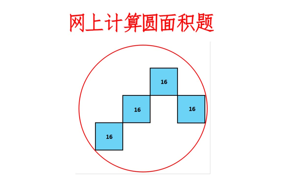 网上一道计算圆面积【Rain after Summer】