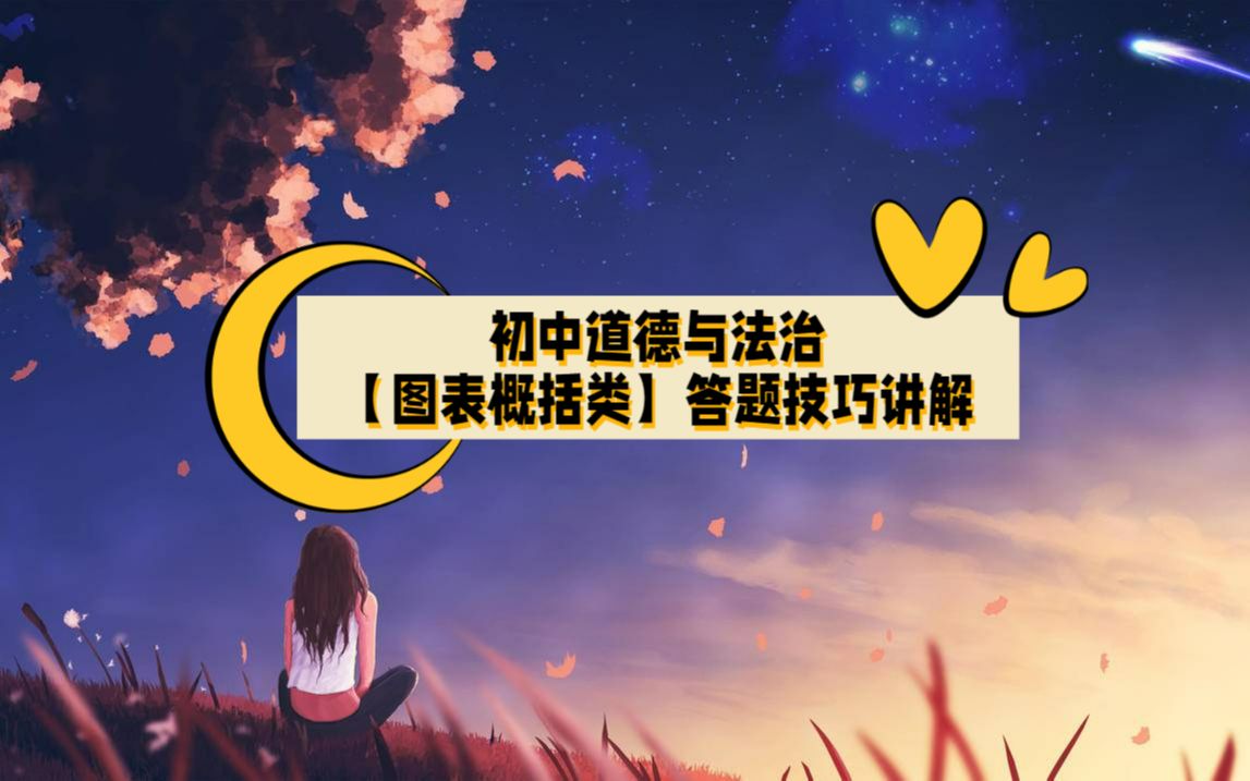 初中道法与法治【图表概括类】答题技巧,搞定图表!