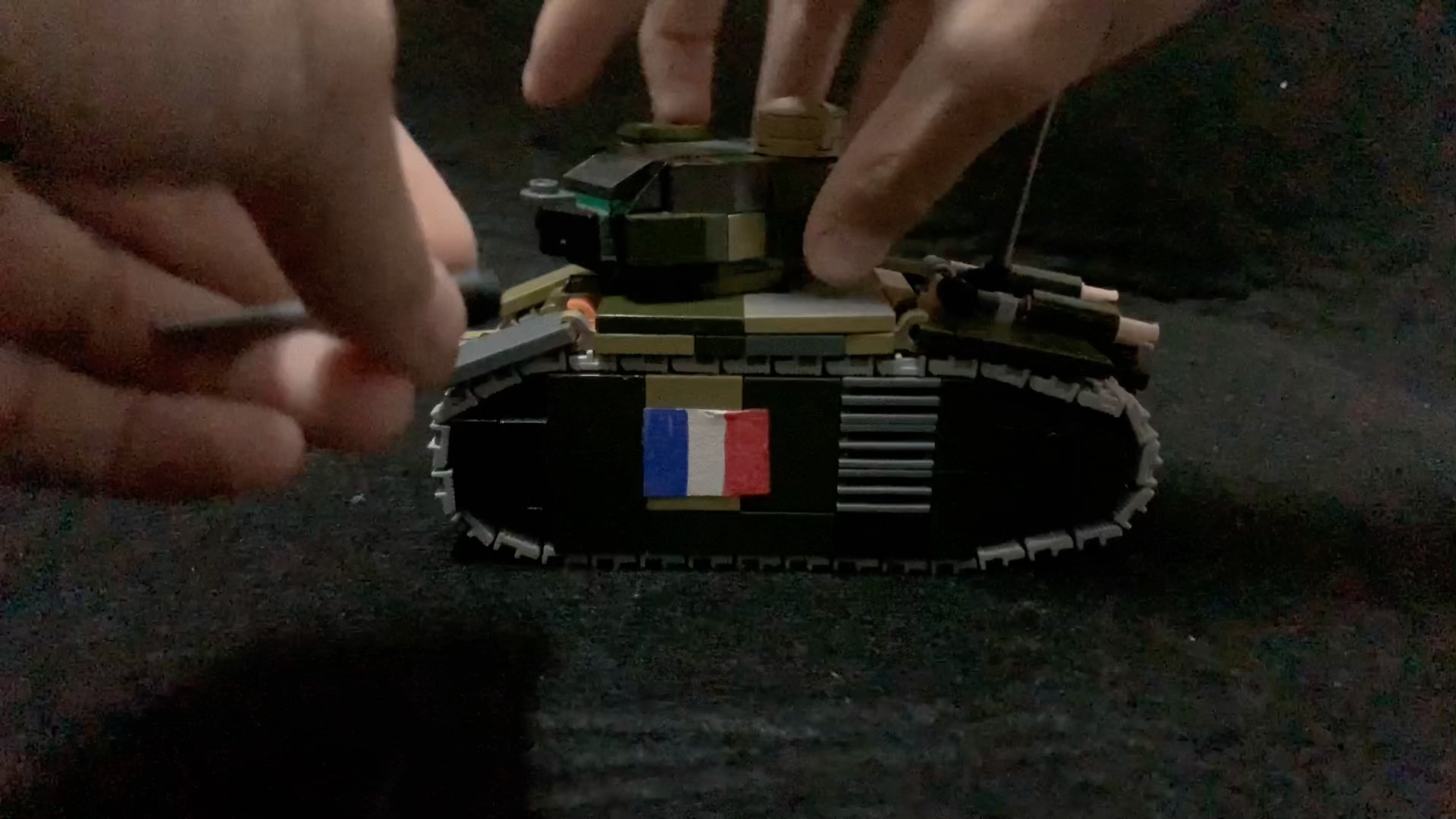 Q版夏尔B1重型坦克乐高Moc