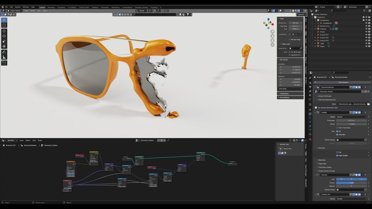 Blender几何节点图形动画技巧