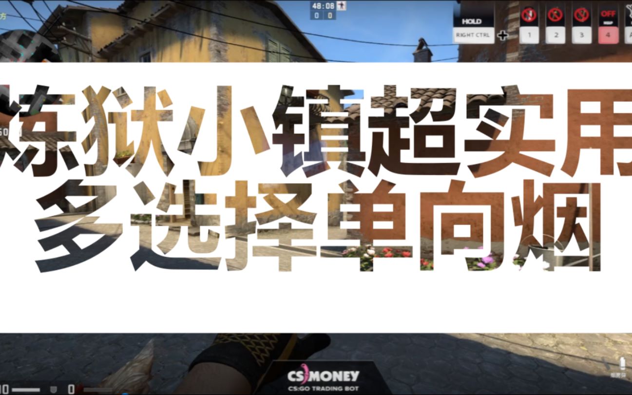CSGO炼狱小镇超实用中路多选择单向烟