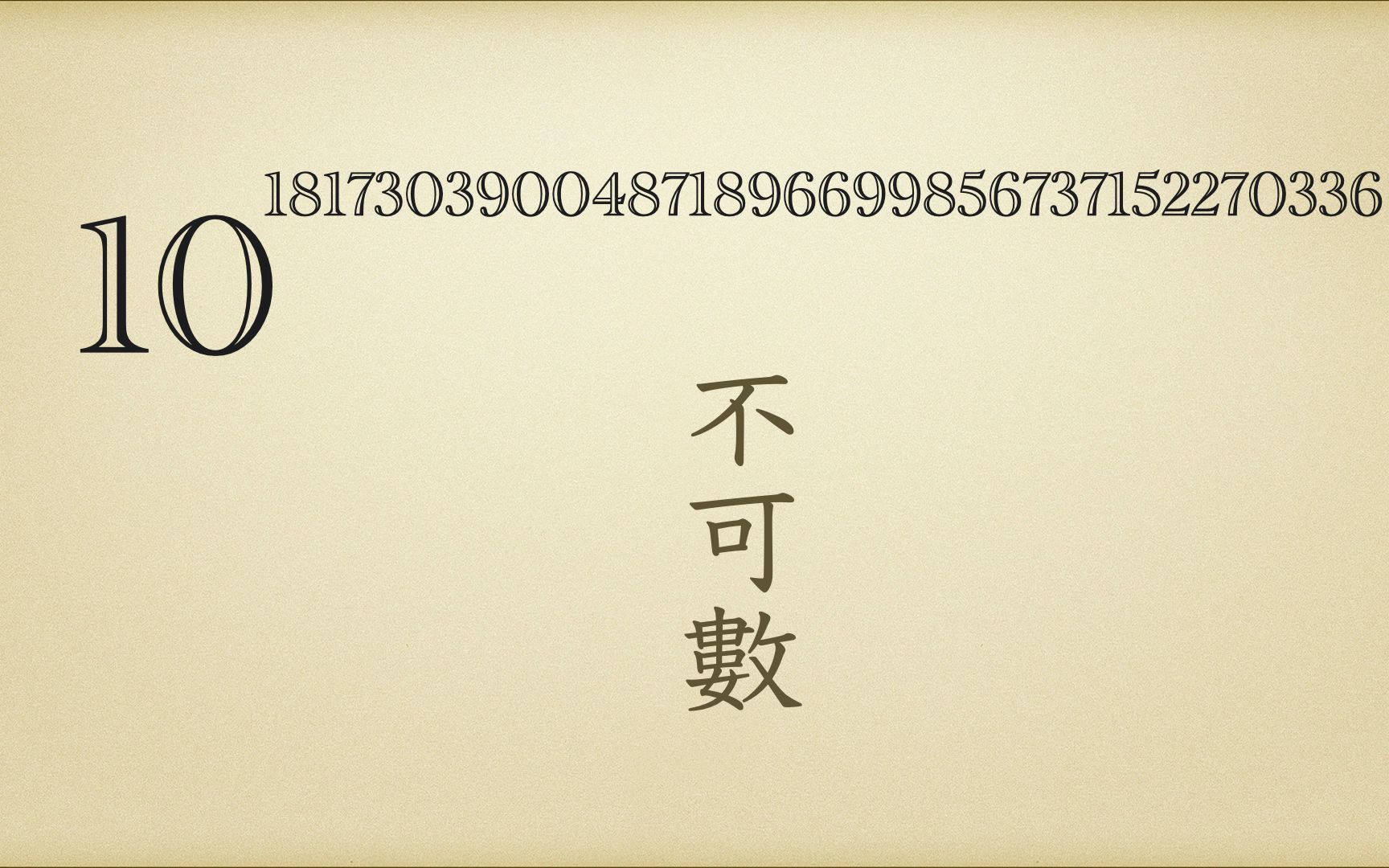 佛经中的数字单位