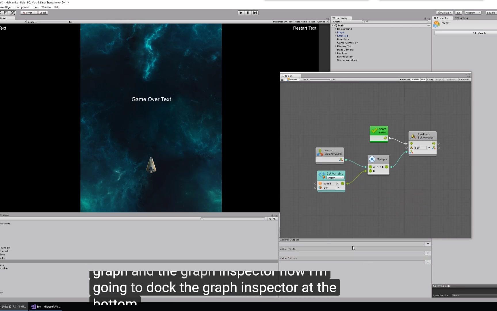 【教练我想做游戏】unity插件bolt官方教学视频(英文字幕)