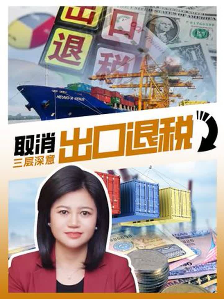 为什么要取消出口退税?#财经 #出口退税 #光伏 #掘金计划2024 #中美...