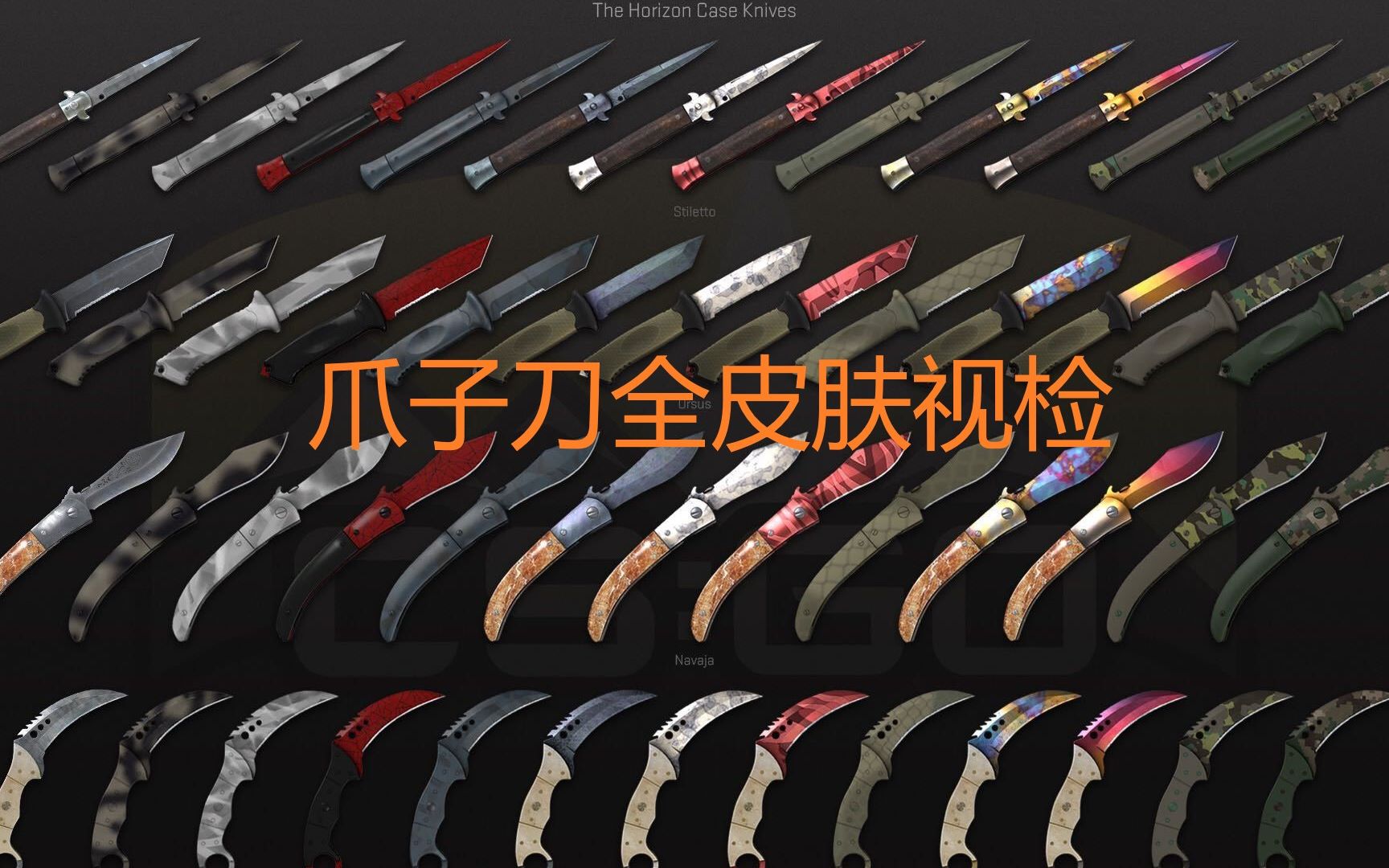 【CSGO】爪子刀全皮肤视检