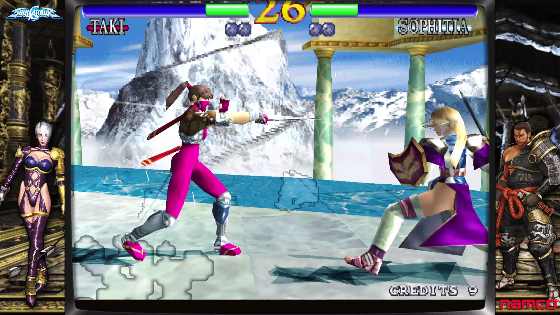 街机版《灵魂能力1》psxmame_fixed_snd模拟器测试