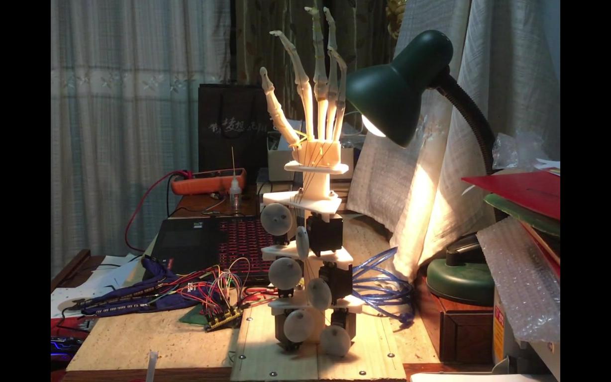 【自制展示】震惊!音乐区up也要玩科创?仿生机械手~