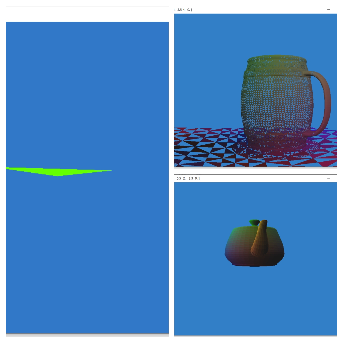 用pygame实现3D图形引擎 第一节渲染三角形