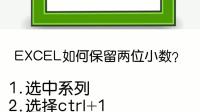 excel如何保留两位小数