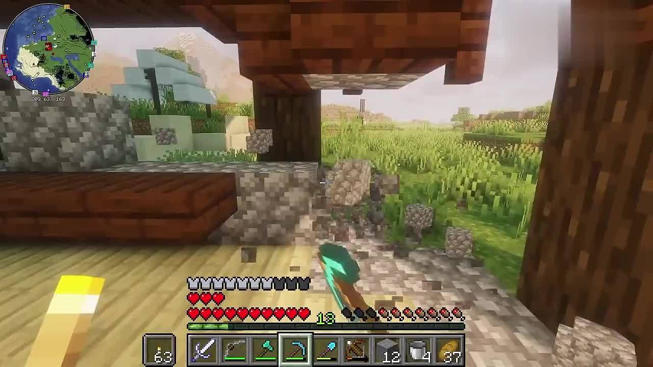 【抢先】我的世界 火焰解说 流浪篇 去掠夺者哨塔玩耍 抢先