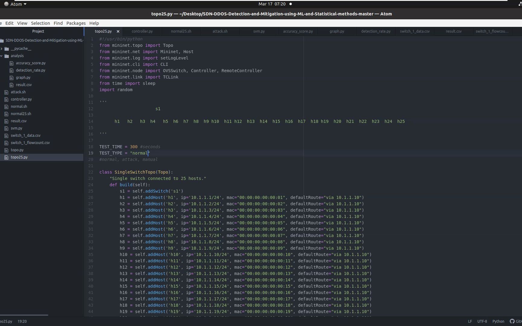 DDOS Attack Detection And Mitigation Using Statistical and Machine ...