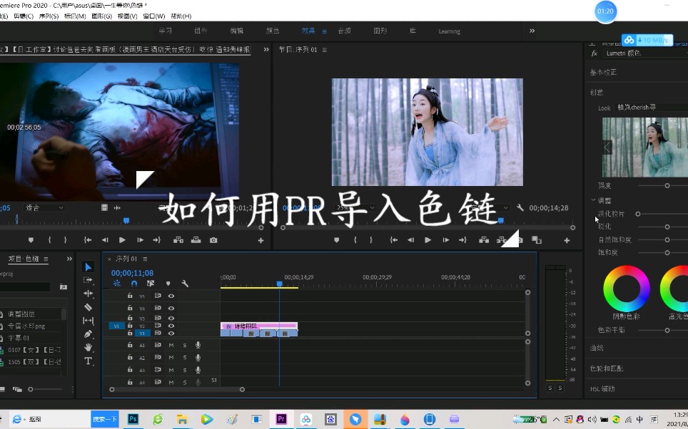 【PR色链导入教程】如何把色链导入到PR cube格式,下次再抽时间讲...