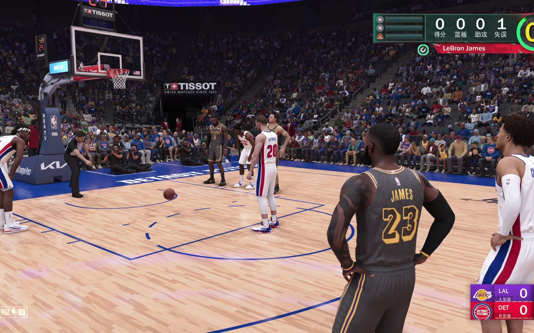 【NBA2K23】MC名人堂 当湖人拥有两个老詹!詹姆斯模板控卫 全场纯...