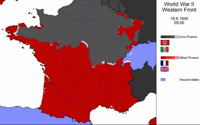 第二次世界大战—1940法兰西战役(每小时)