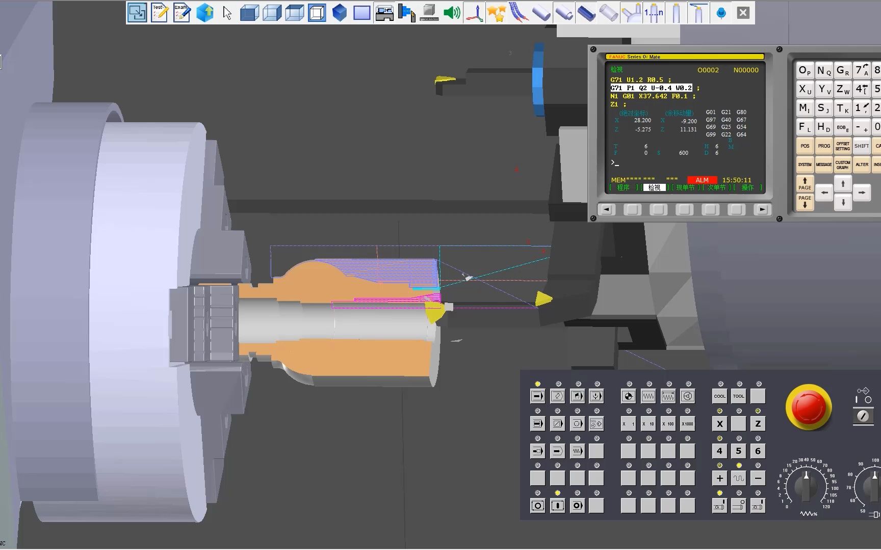 数控车手工编程演示