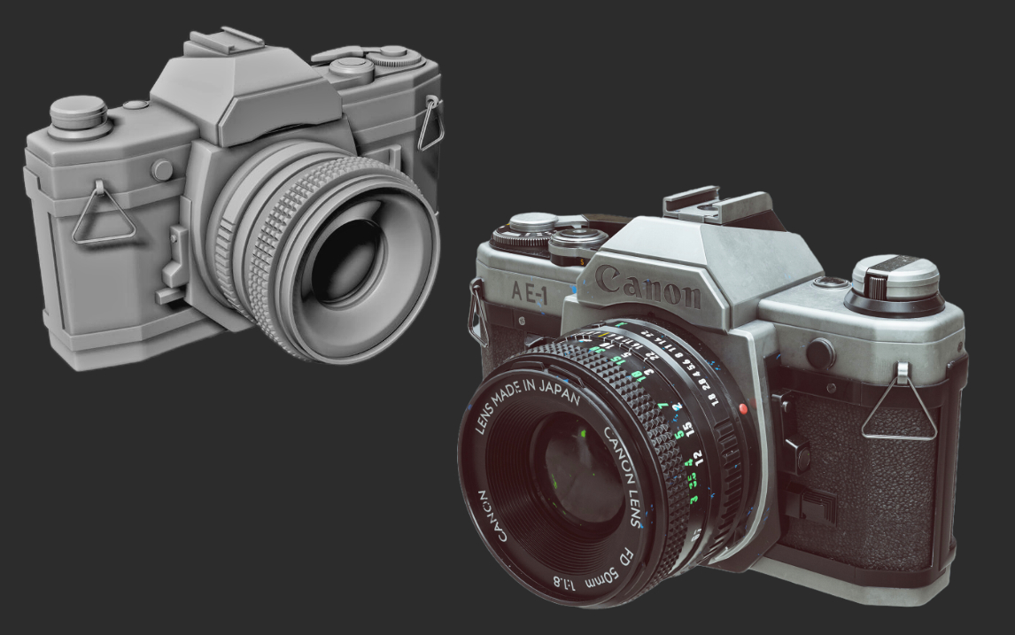 【3DMAX建模】从0开始制作一台相机,3D复原渲染教程