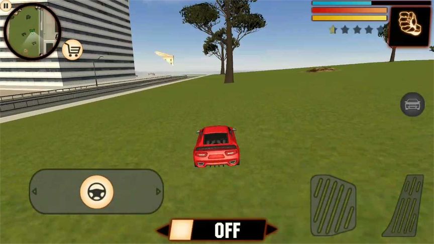 石巨人:石巨人开跑车撞到直升机后变成火焰汽车