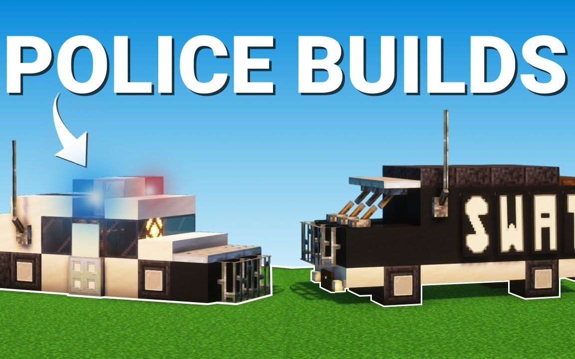 10+警察建造创意_哔哩哔哩bilibili_我的世界_教程