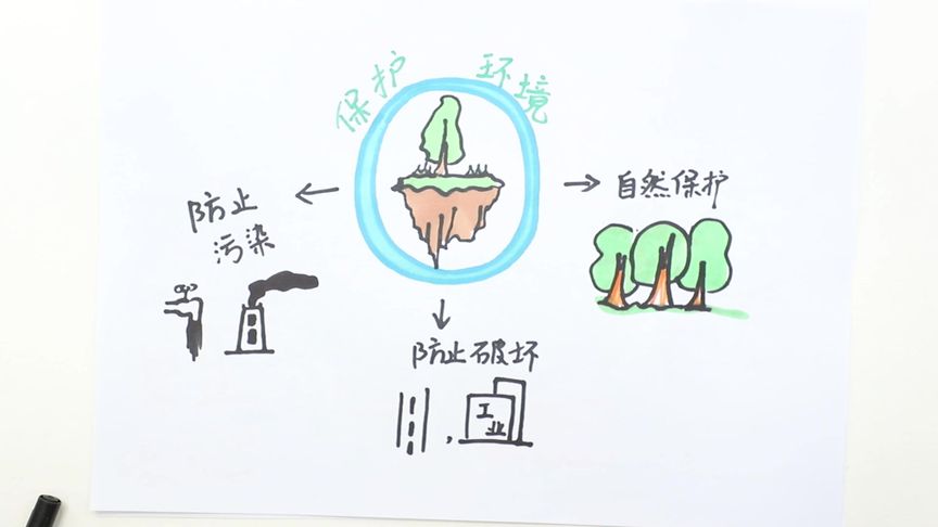 保护环境的思维导图怎么画
