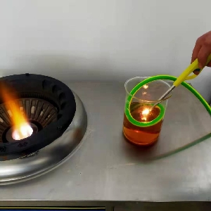 植物油燃料明火点不着 