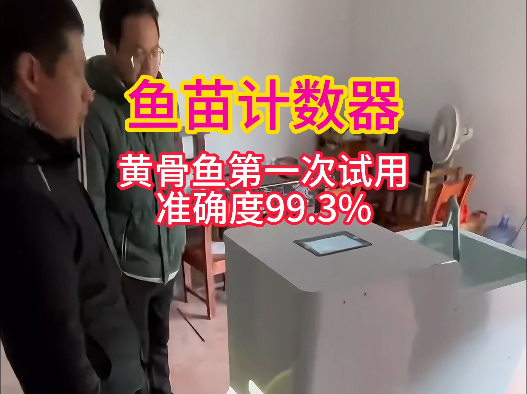 鱼苗计数器:黄骨鱼试用,准确度99.3%