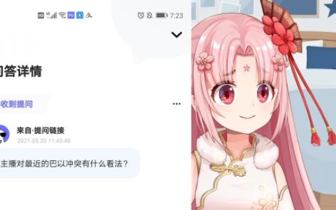 主播对最近的巴以冲突有什么看法?
