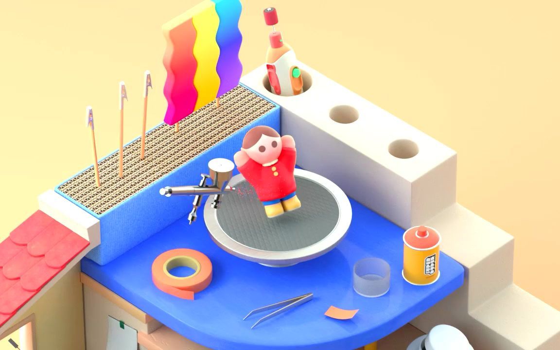 创意手工制作,3D 艺术玩具的诞生