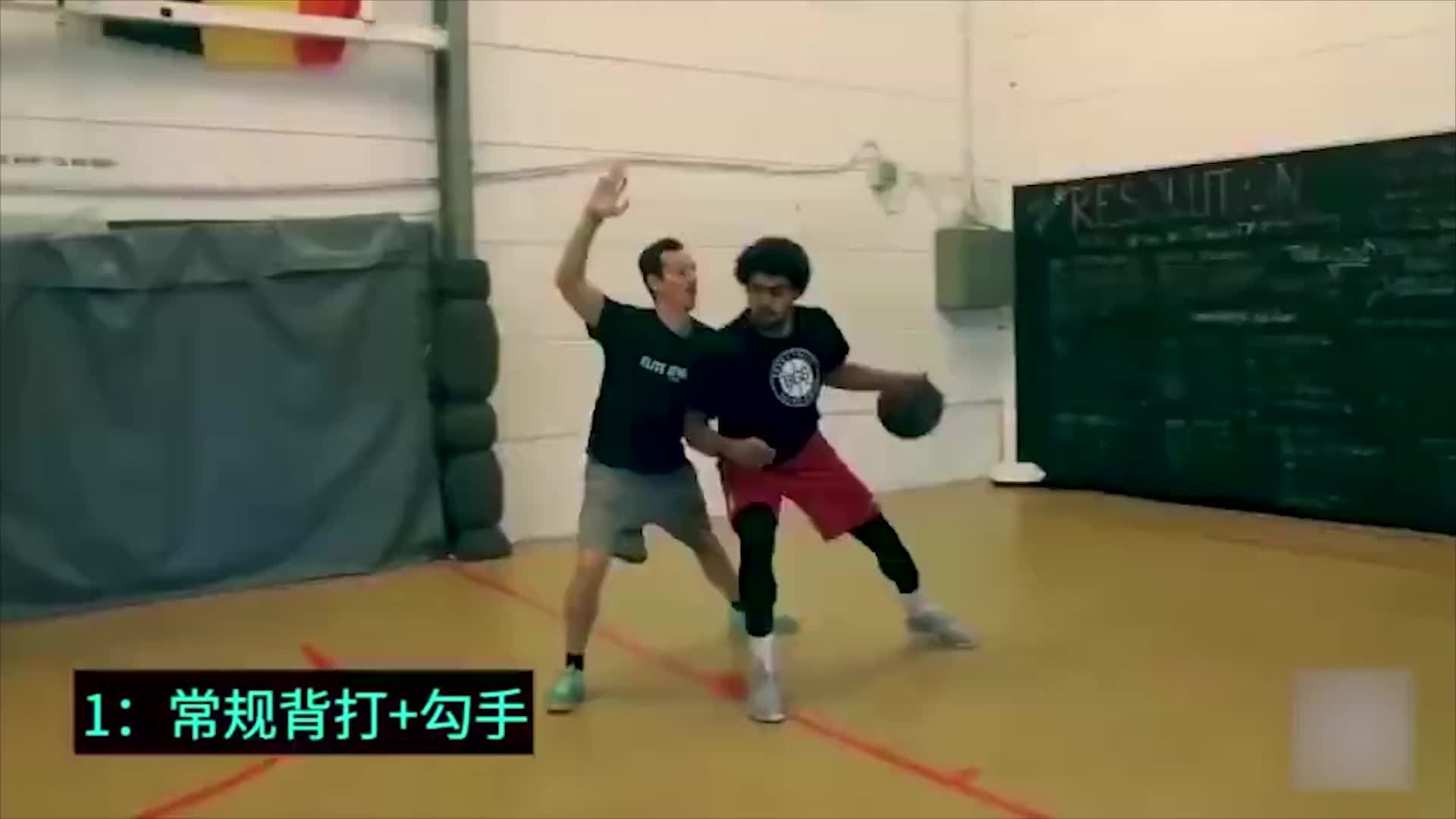 篮球教学!中锋必看的内线十种进攻脚步,满满的干货,练起来-蓝光1080P